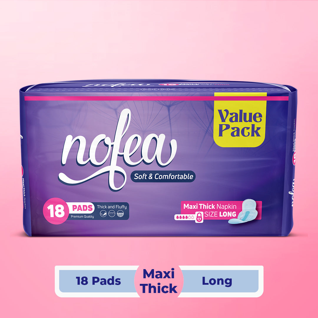 Nofea Maxi Thick Long - 18 Pads – anabatlamart