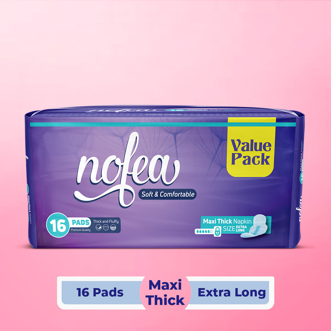 Nofea Maxi Thick Extra Long - 16 Pads – anabatlamart