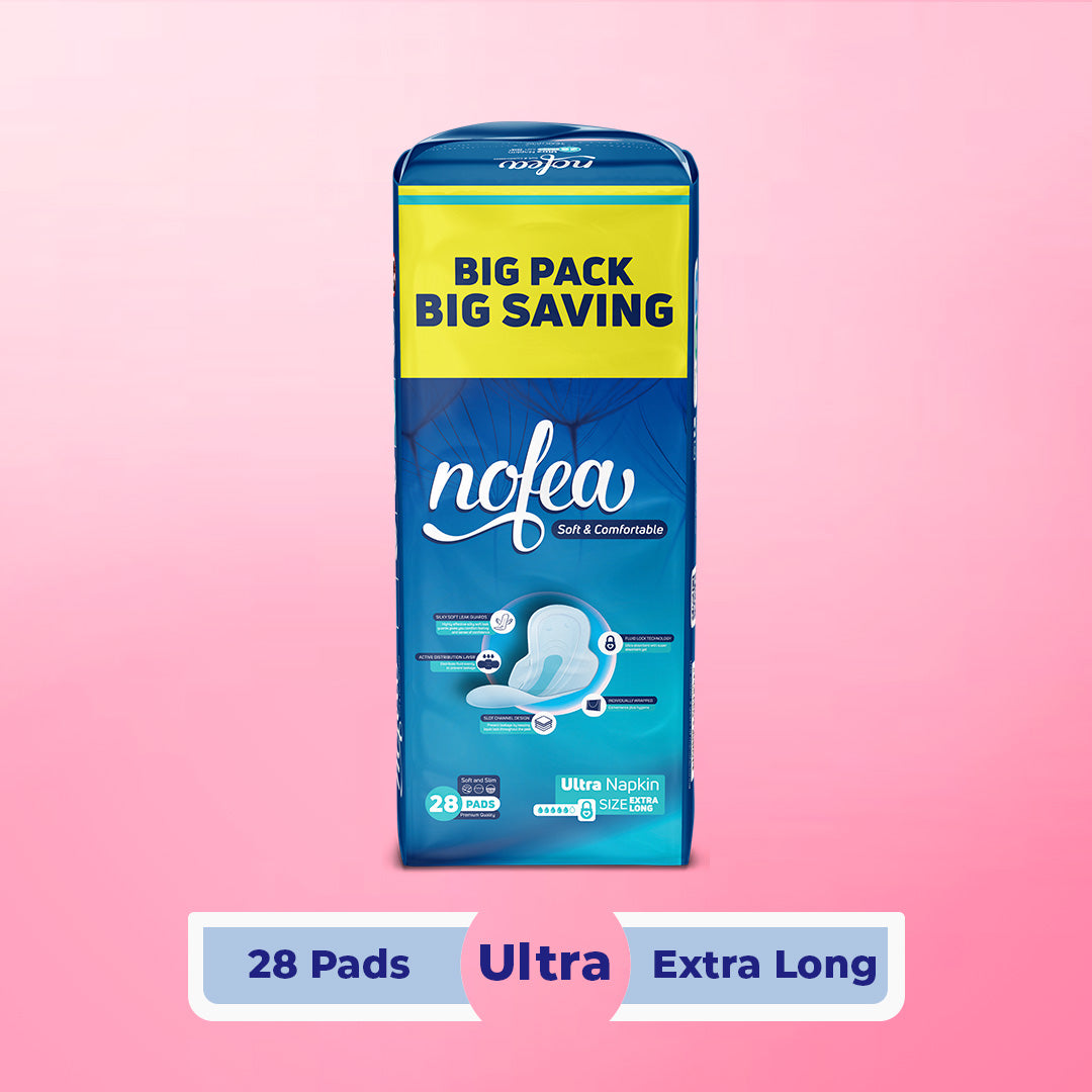 Nofea Ultra Extra Long Big Pack - 28 Pads – anabatlamart