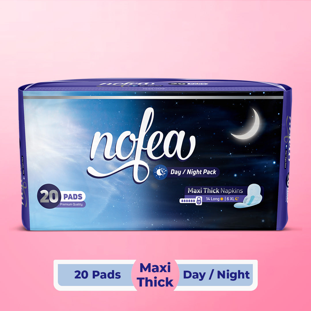 Nofea Day and Night Maxi Thick - 20 pads – anabatlamart