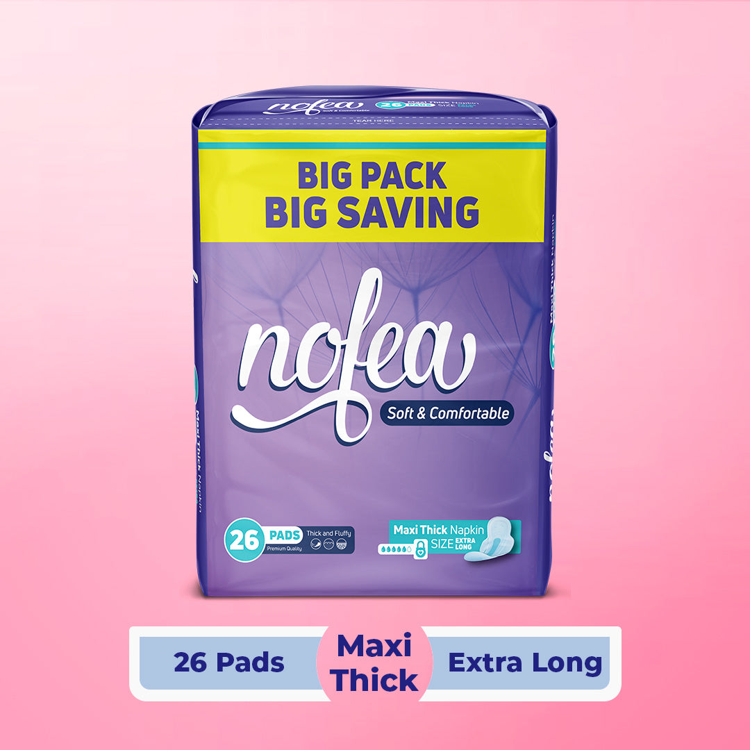 Nofea Maxi Thick Extra Long - 26 Pads – anabatlamart